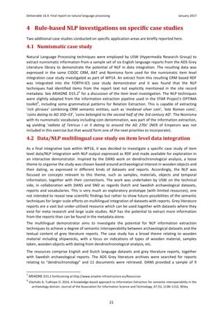 ARIADNE: Final Report on Natural Language Processing | PDF