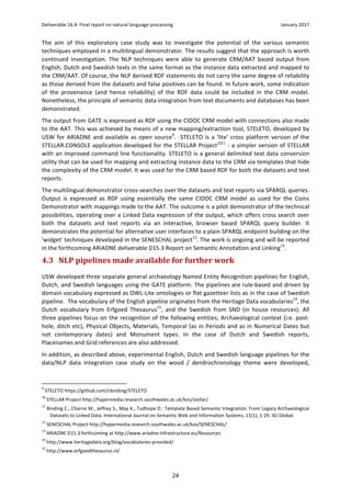 ARIADNE: Final Report on Natural Language Processing | PDF