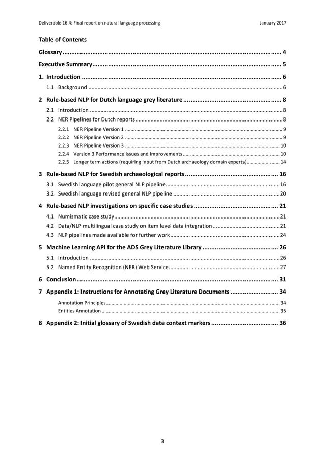 ARIADNE: Final Report on Natural Language Processing | PDF