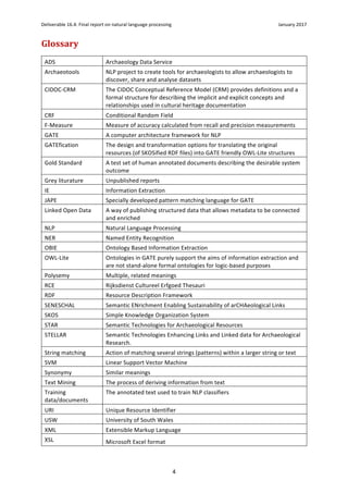 ARIADNE: Final Report on Natural Language Processing | PDF