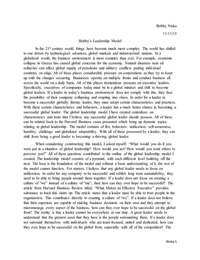 Global Leadership Model | PDF