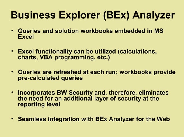 SAP BI Overview | PPT