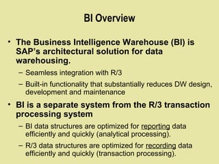 SAP BI Overview | PPT