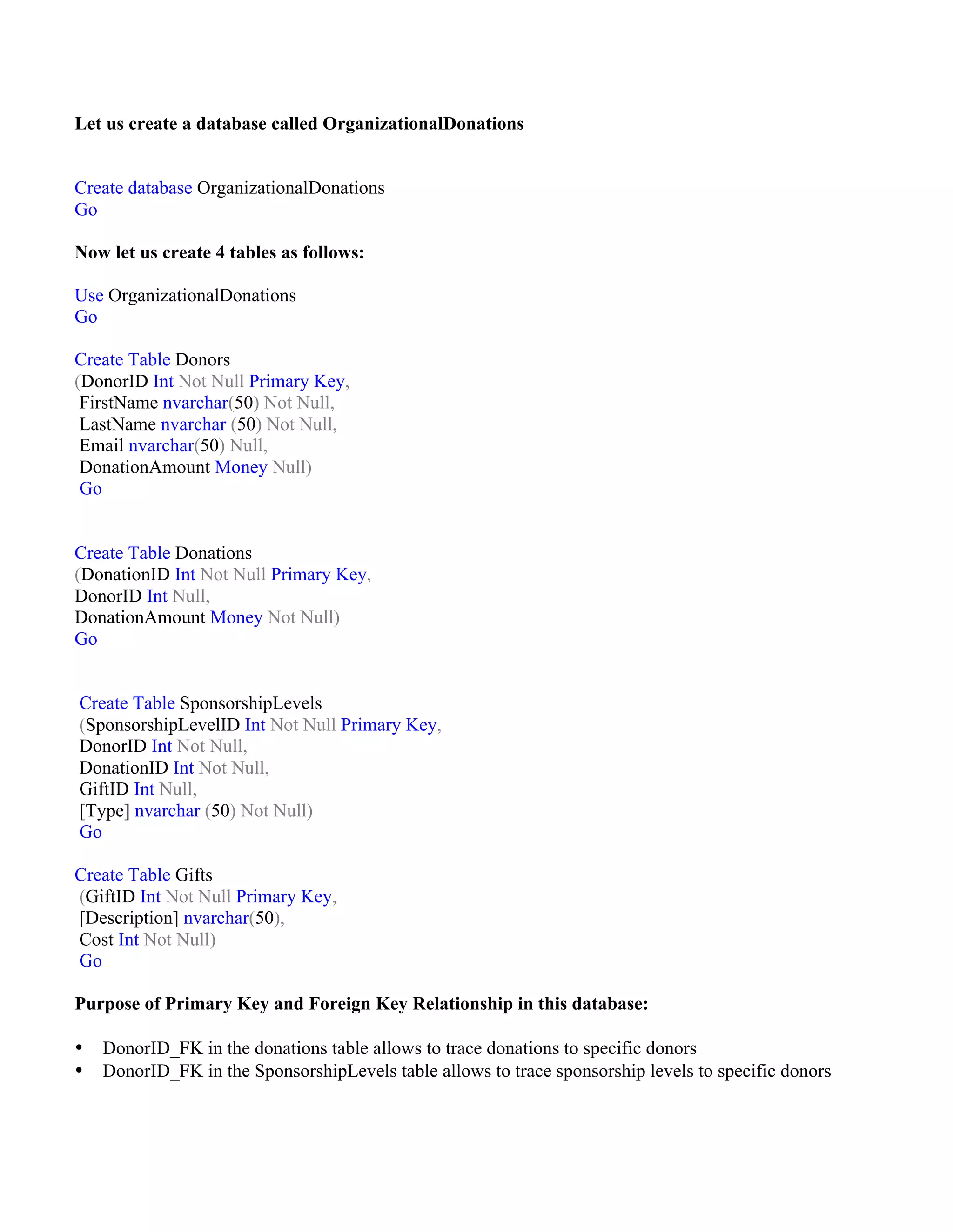 SQL Server project | PDF