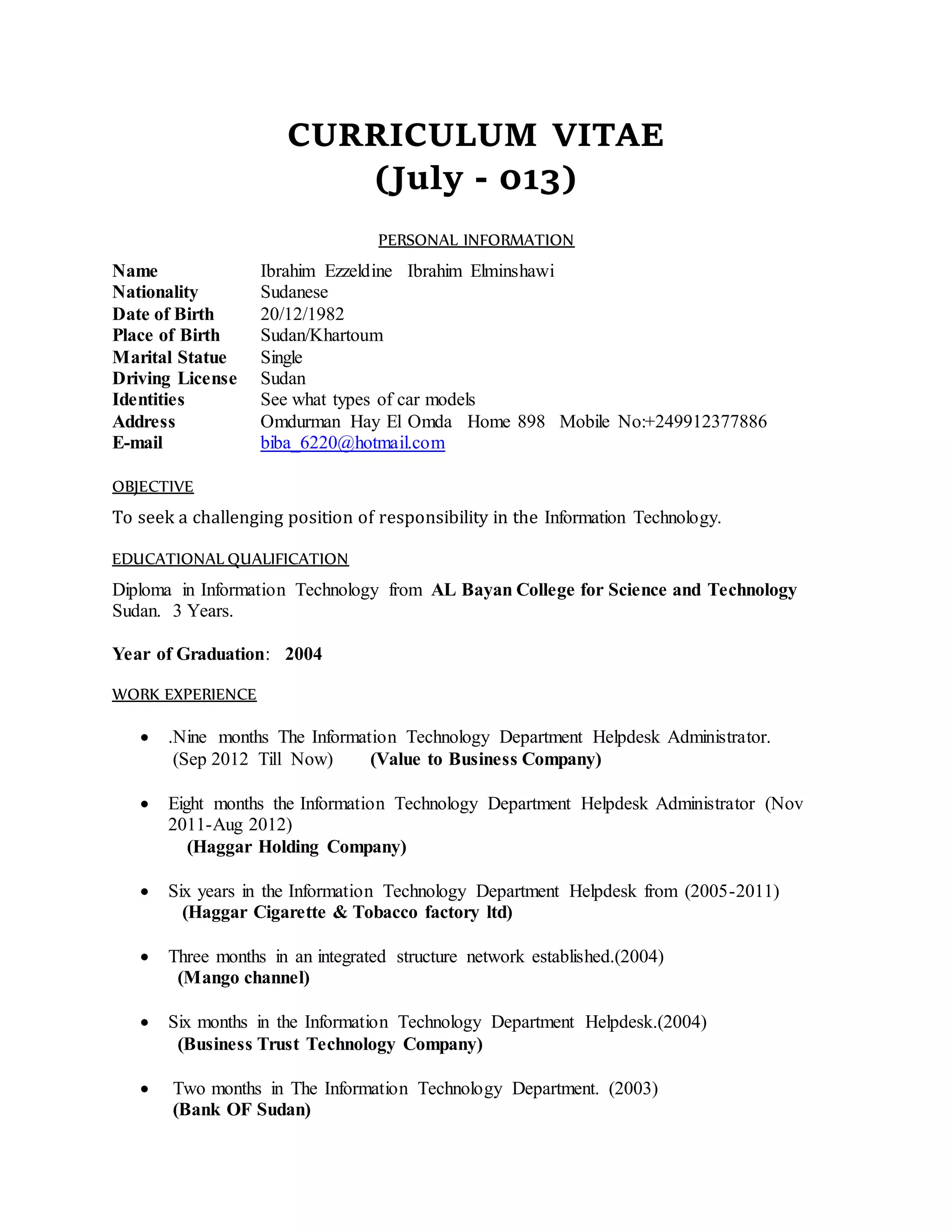 CURRICULUM VITAE | DOCX