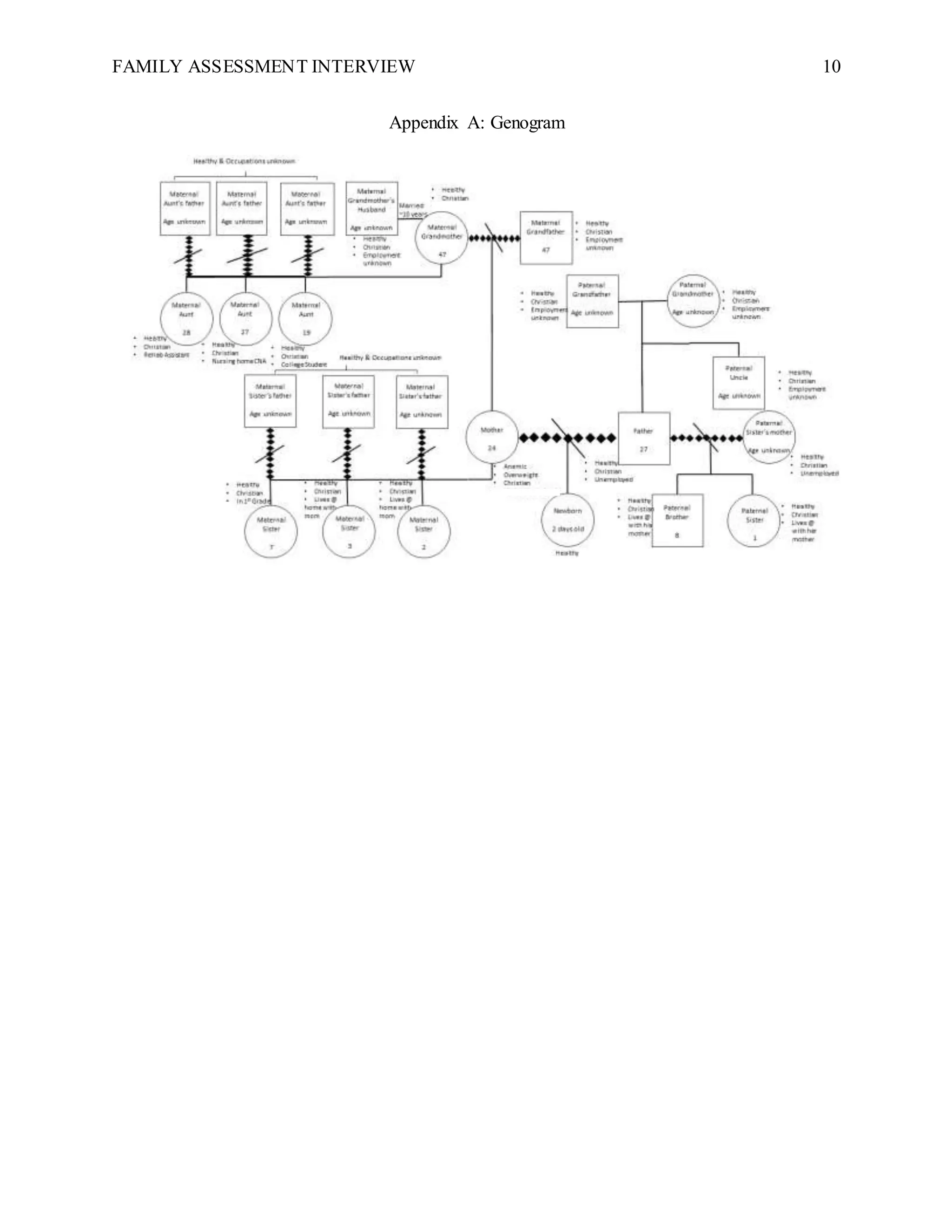 Family Assessment Interview | DOCX