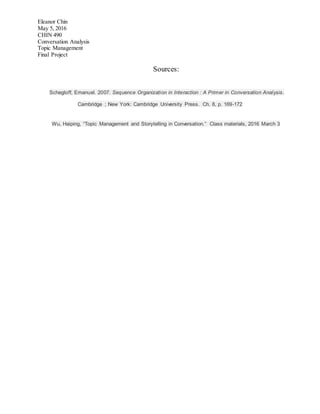 Topic management | DOCX