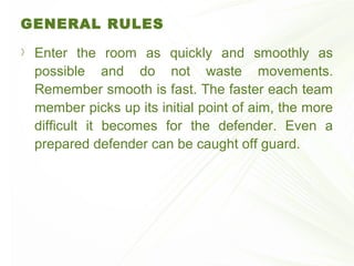 Swat Tactical Movement Techniques