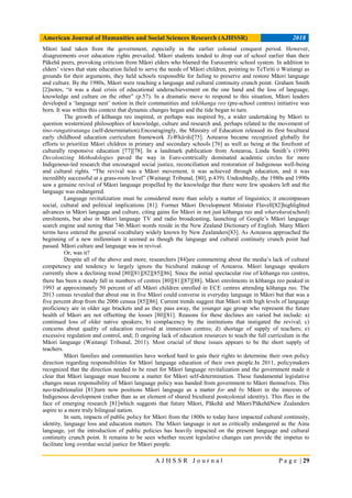 Cultural continuity, Indigenous identity, language and education ...