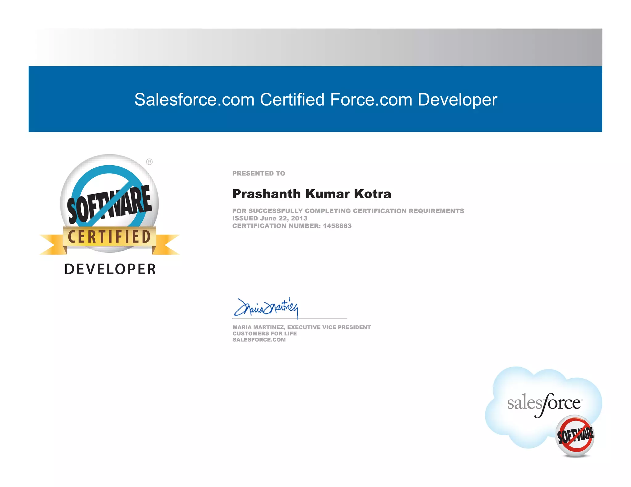 Prashanth Kumar Kotra_Developer Certificate | PDF
