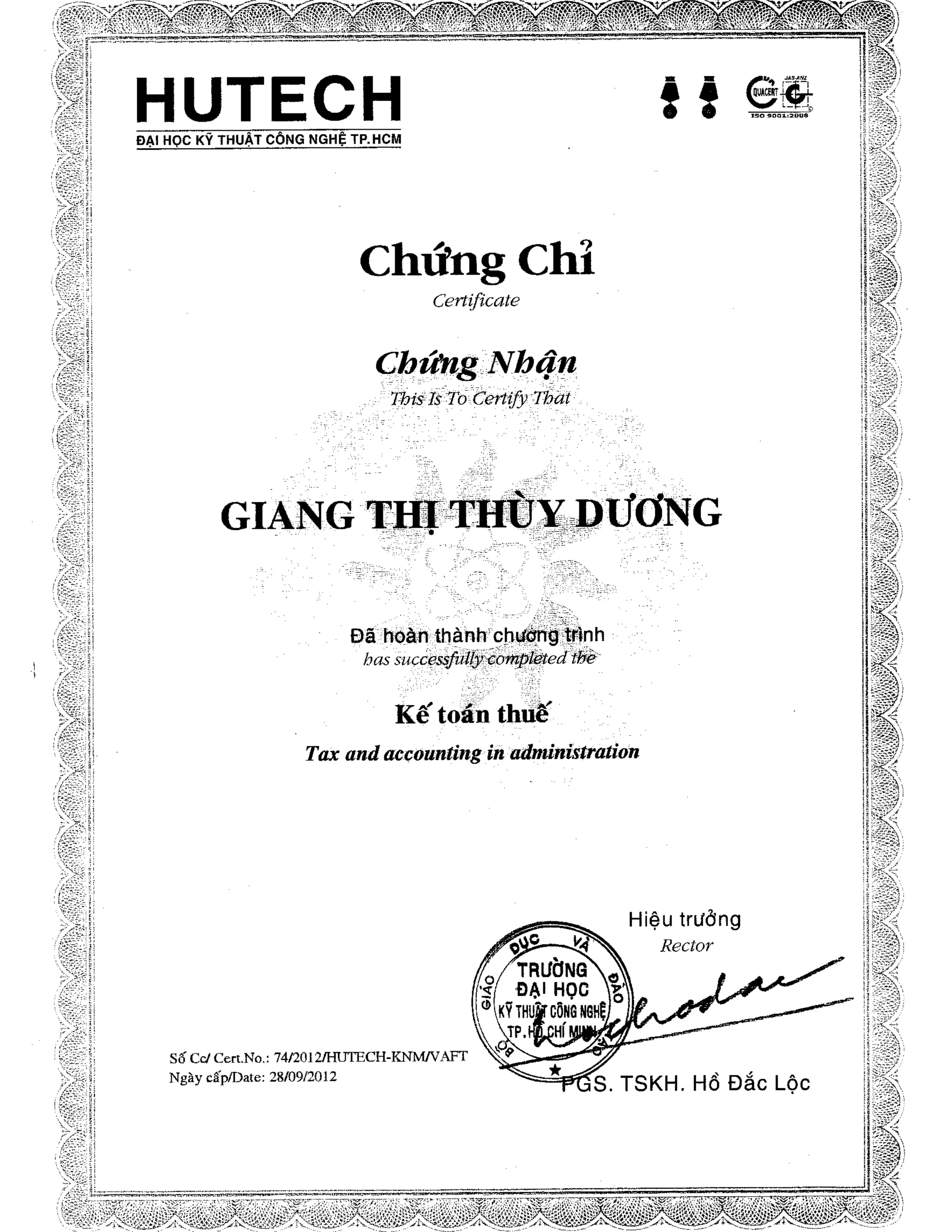 Bang tot nghiep | PDF