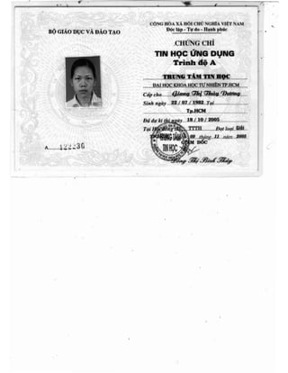 Bang tot nghiep | PDF