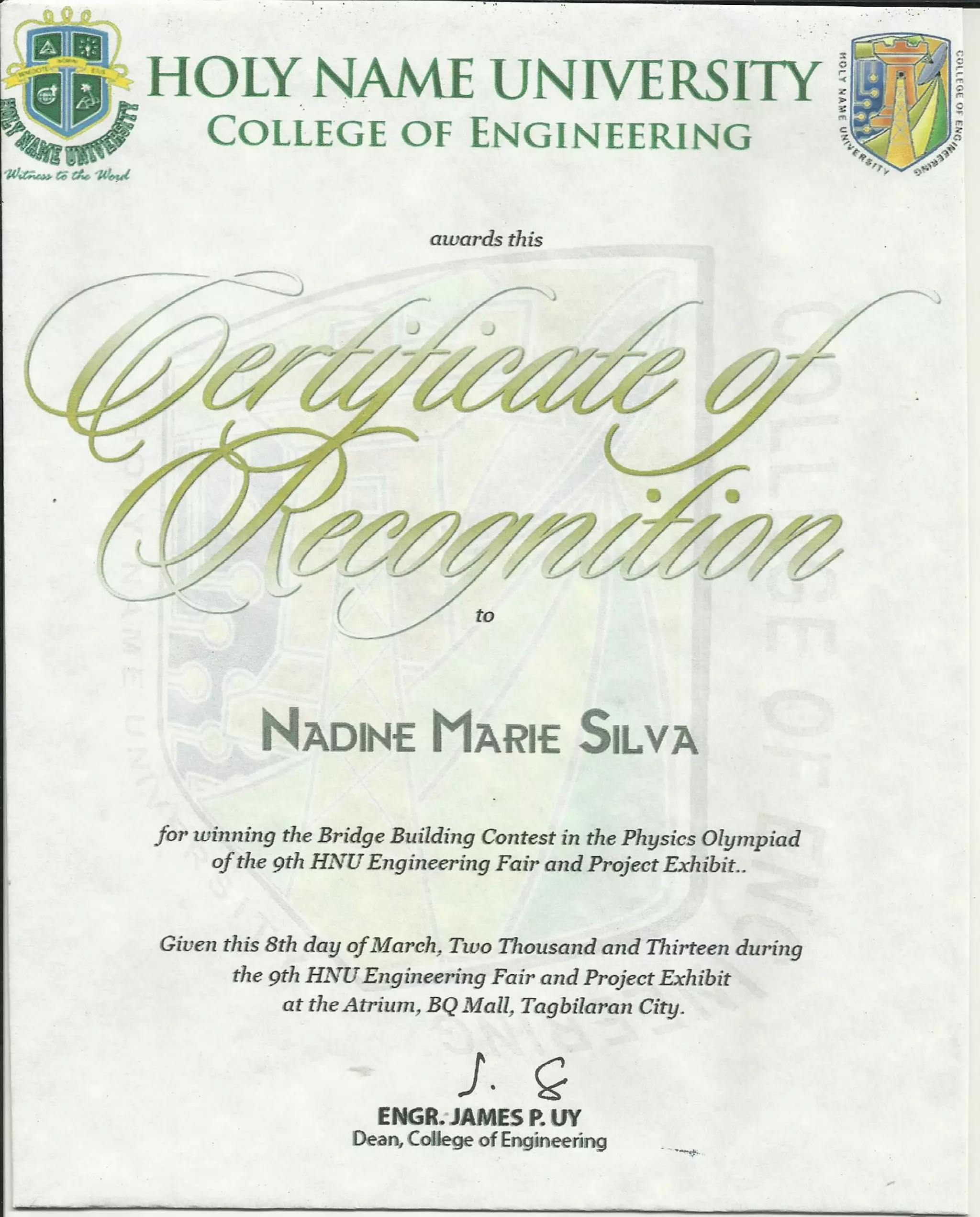 COMMUNITY INVOLVEMENT CERTIFICATES | PDF