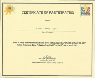 COMMUNITY INVOLVEMENT CERTIFICATES | PDF