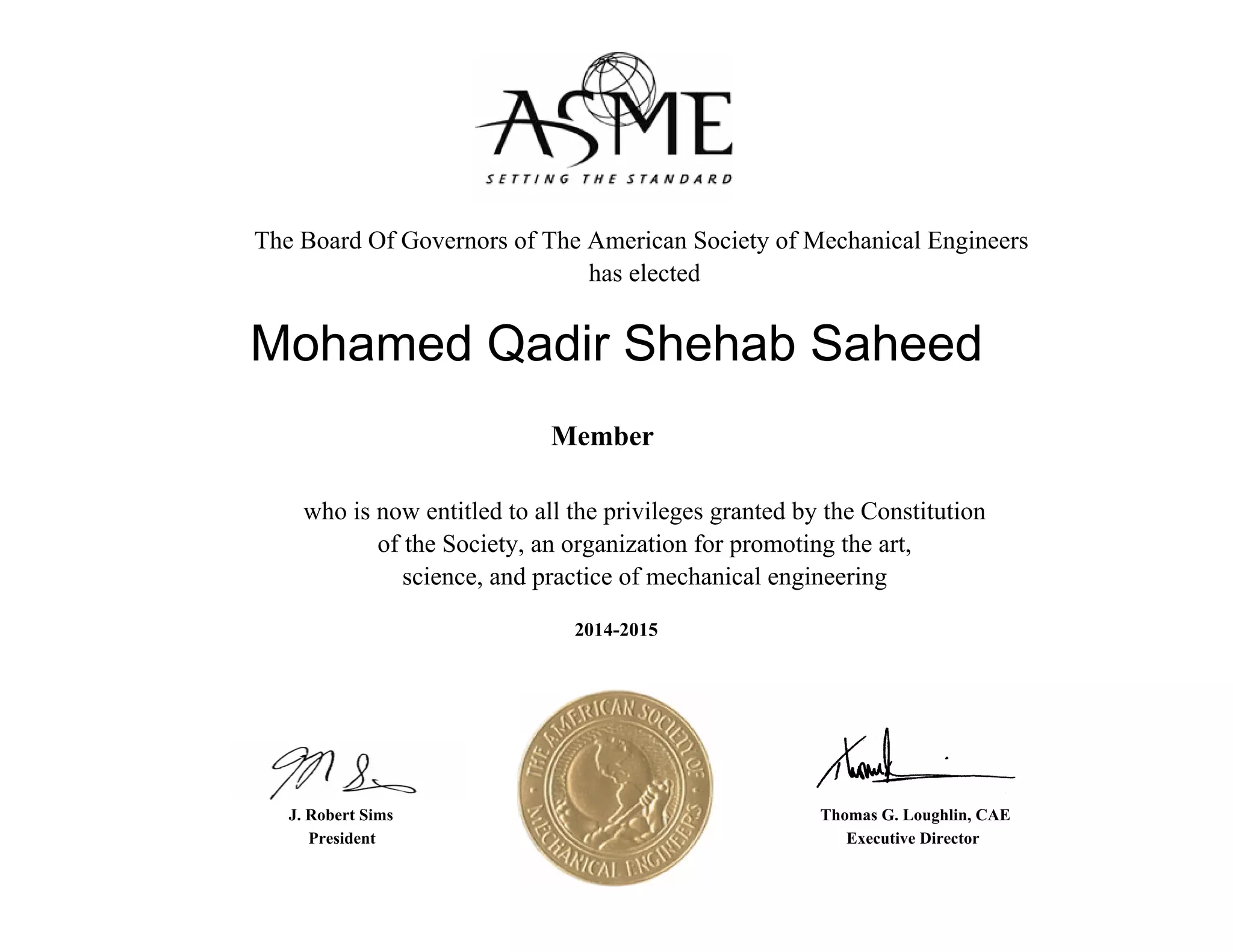 ASME certificate | PDF