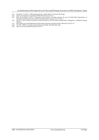 An Exploration of the Imperatives for Successful Strategy Execution in ODL Institutions: Some ...