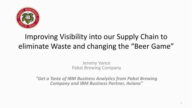 Inventory and Demand Planning Overview - Taste of Analytics | PPT