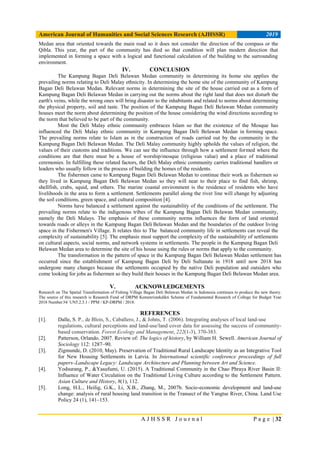 The Spatial Transformation of Fishing Village Bagan Deli Belawan Medan ...
