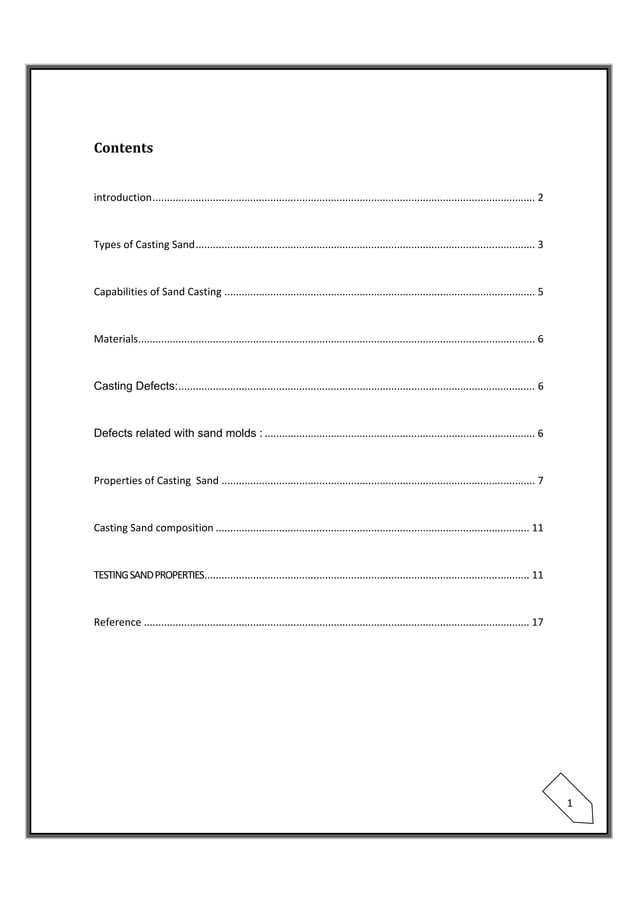 Sand Casting | PDF