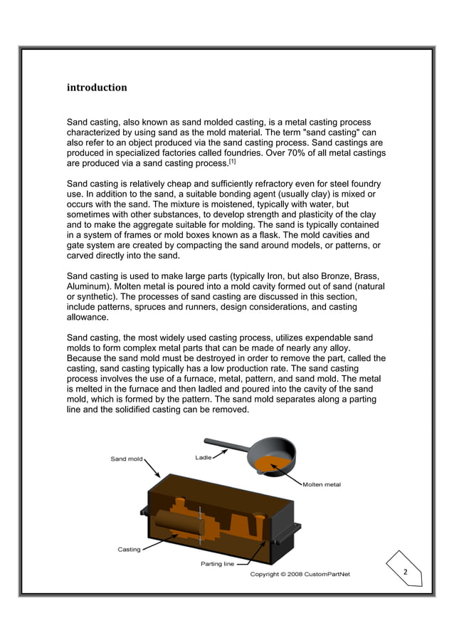 Sand Casting | PDF
