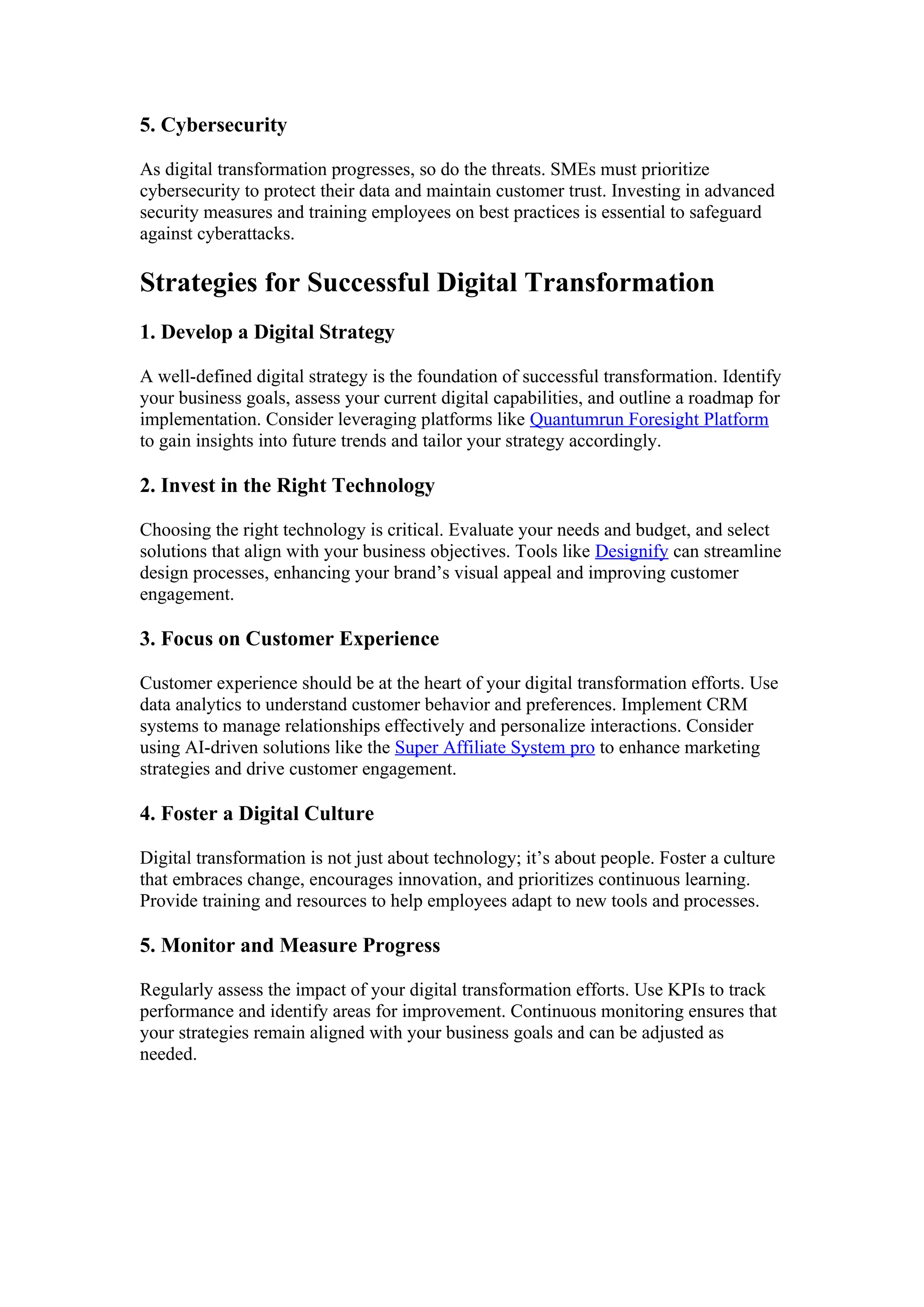 The Future of SMEs: Understanding Digital Transformation | DOCX