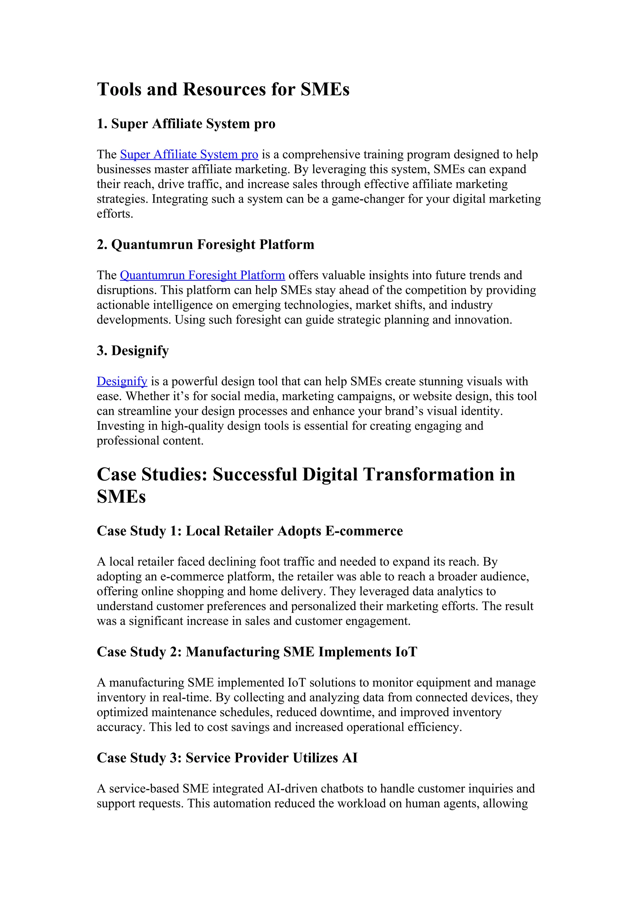 The Future of SMEs: Understanding Digital Transformation | DOCX