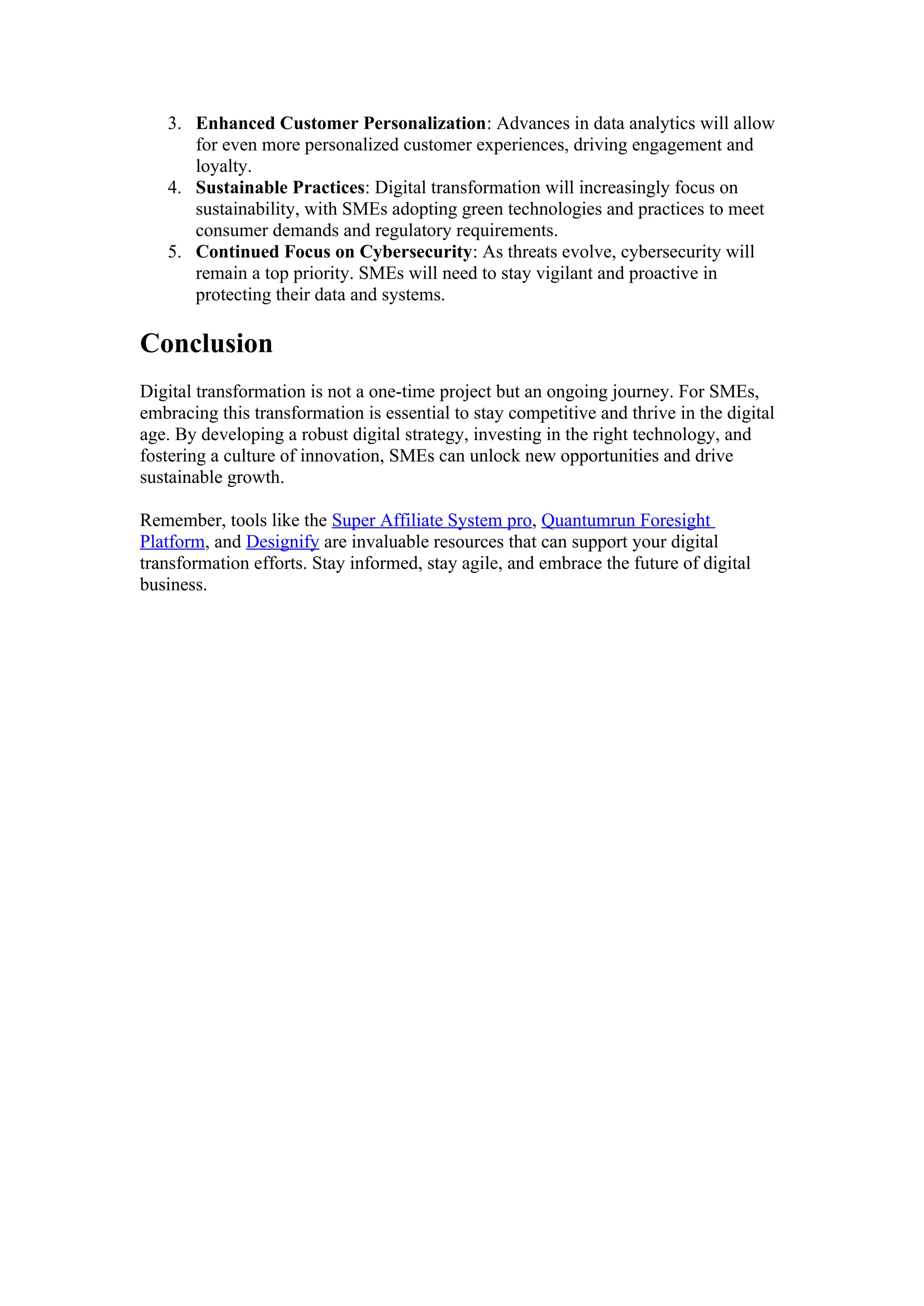 The Future of SMEs: Understanding Digital Transformation | DOCX