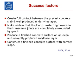 D1 (A1) Johan Silfwerbrand - Rapid Repair of Concrete Pavement Using ...