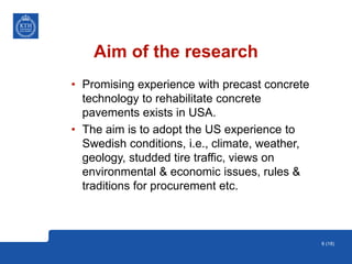D1 (A1) Johan Silfwerbrand - Rapid Repair of Concrete Pavement Using ...