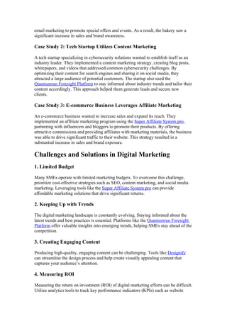 The Role of Digital Marketing in SME Growth | PDF
