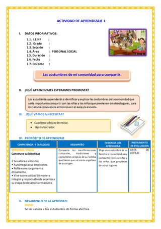 Hojas De Trabajo Sobre La Comunidad Para Primer Grado Trabajos En La