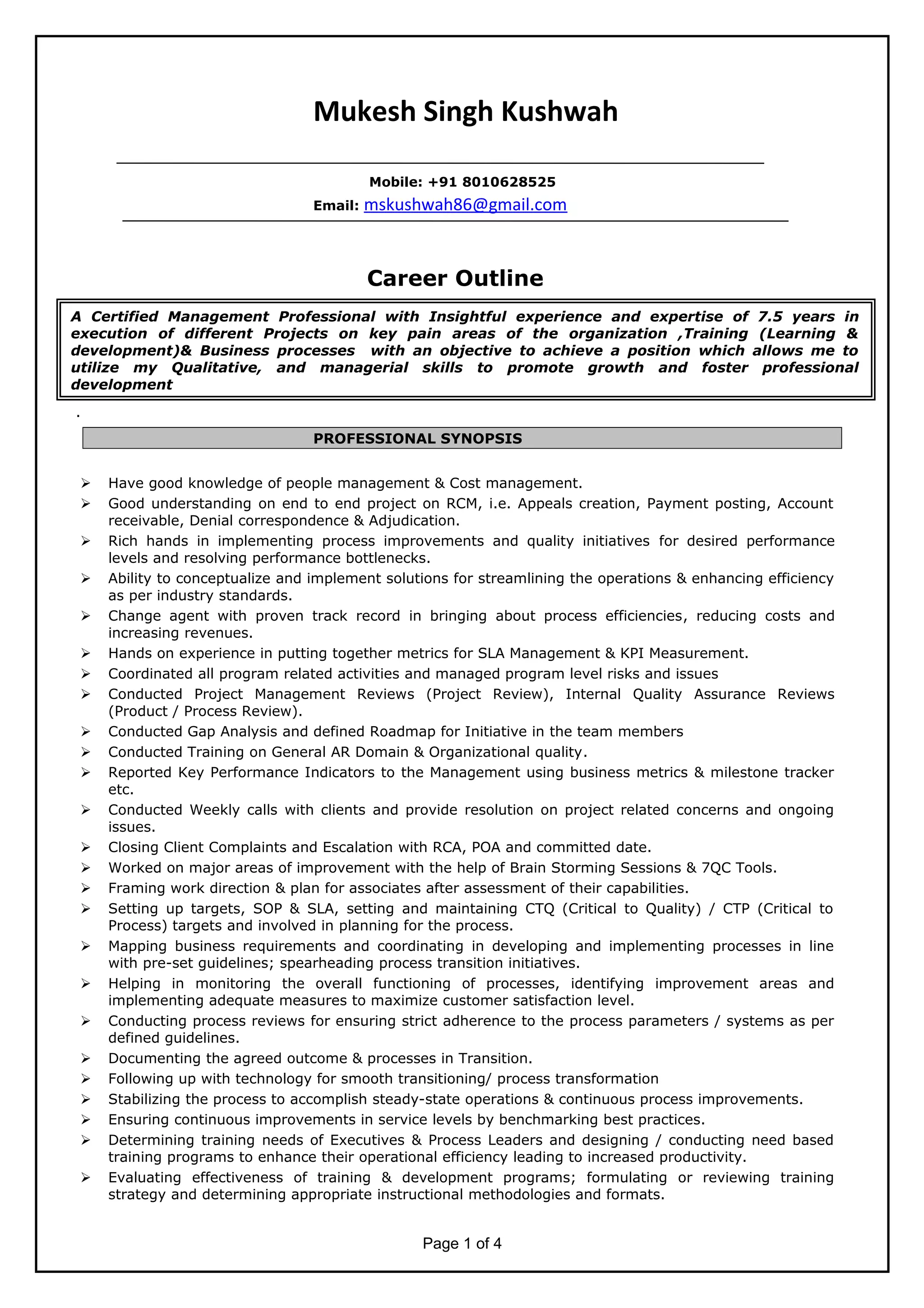 Mukesh Resume1-Updated | PDF