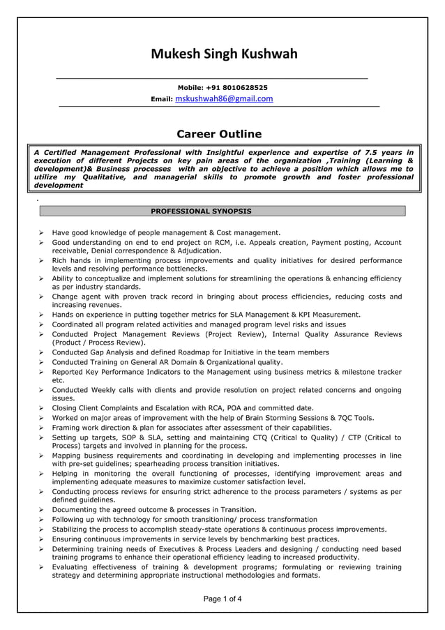 Mukesh Resume1-Updated | PDF