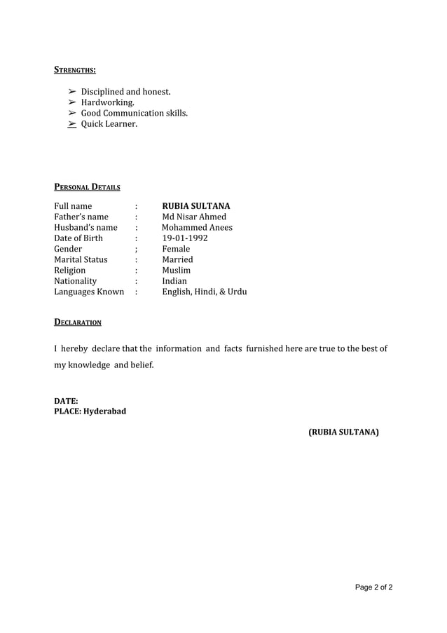 rubia cv photo | PDF