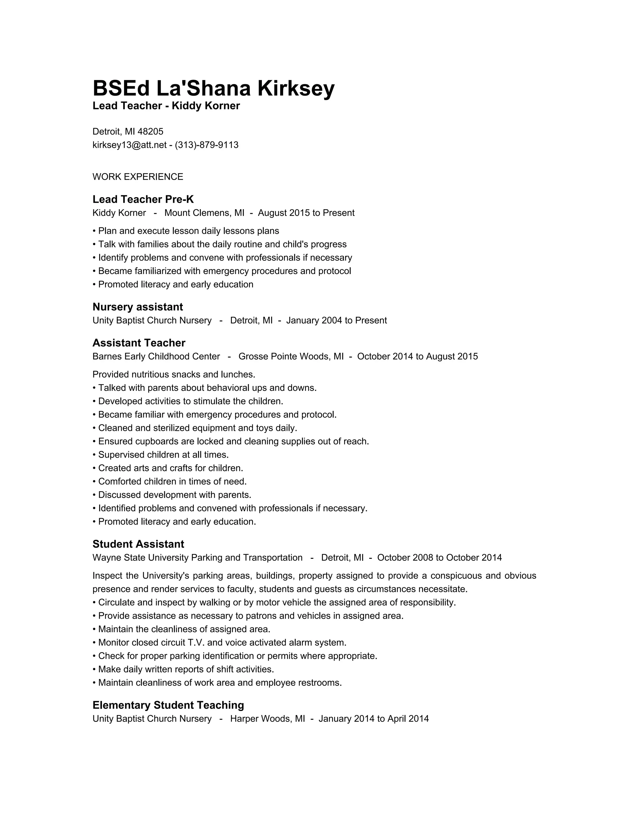 BSEd-La39Shana-Kirksey | PDF