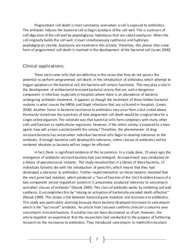 Apoptosis in Bacteria - Programmed cell death in prokaryotic cells