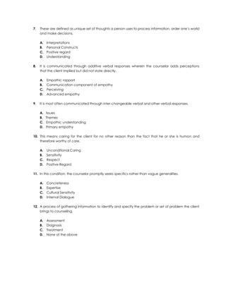 D1 and d2 (test questions) | DOCX