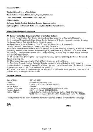 SANTANU DATTA CV Update'16 | DOC