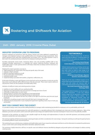 AV28 - Rostering Shiftwork for Aviation | PDF