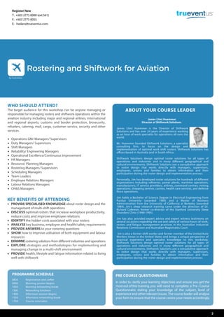 AV28 - Rostering Shiftwork for Aviation | PDF