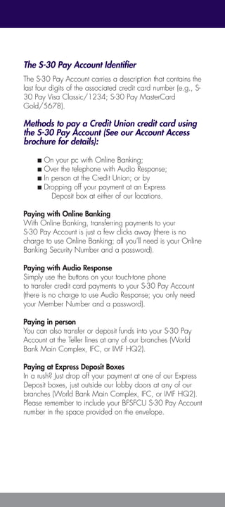 BFSFCU_Visa_Brochure4rev | PDF