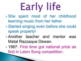 Momtaz_A Bangladeshi singer who becomes politician_Summer 2014 | PPTX