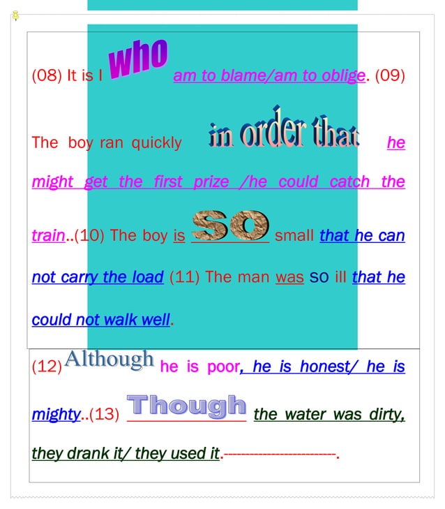 Exercise sheet on completing sentences | PDF