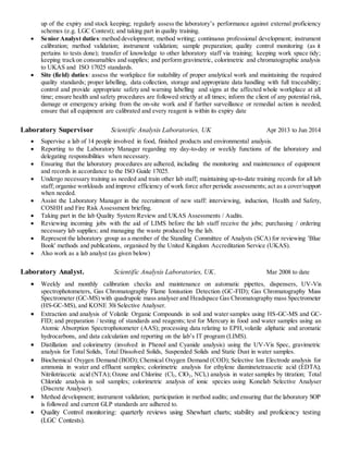 Kenoye_Muzan_Ekpelu_CV_April_2016 | DOCX | Chemistry | Science