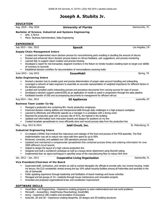Resume_Stubits,Joseph | PDF