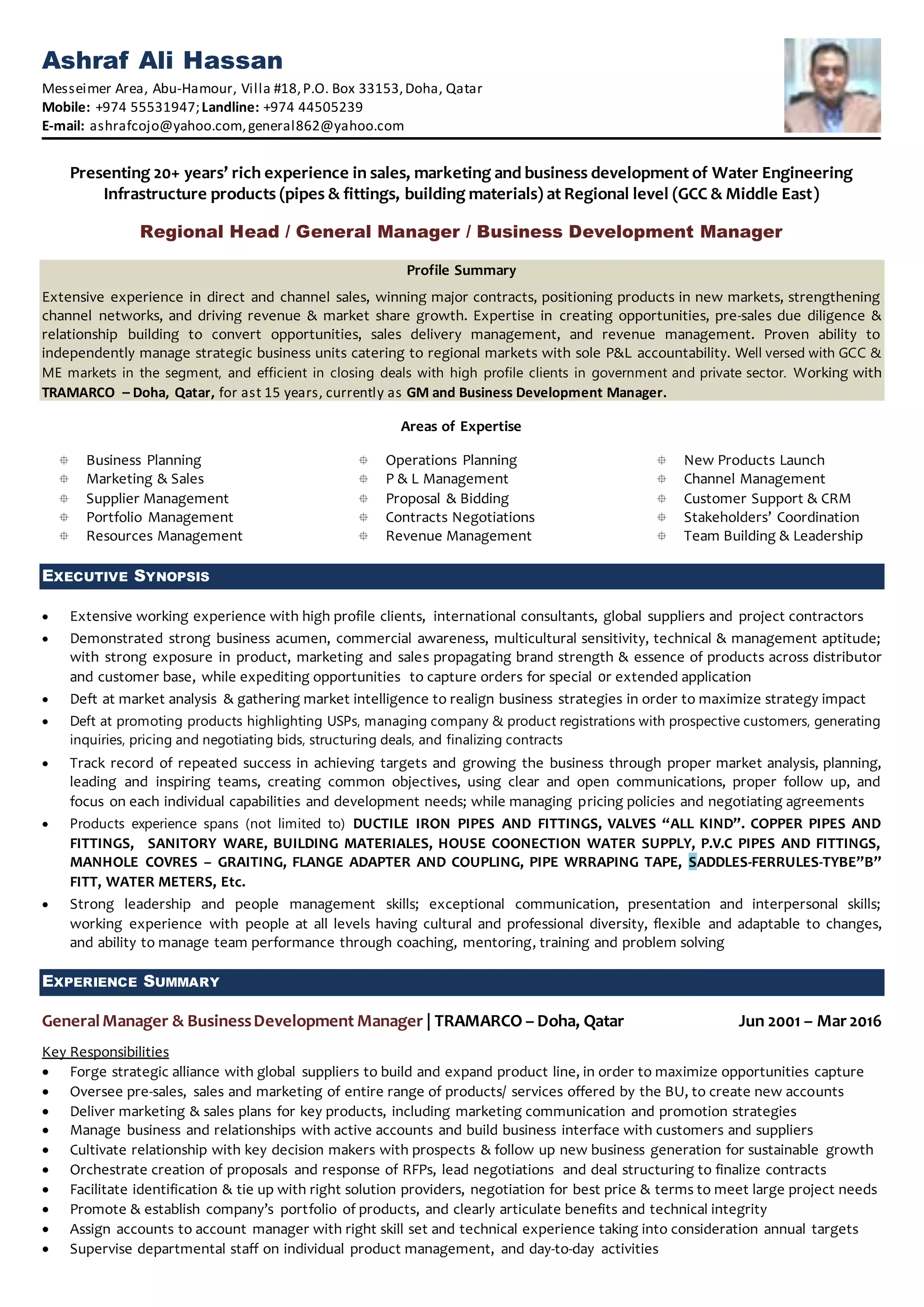 Resume - Ashraf Ali Hassan2 | DOCX