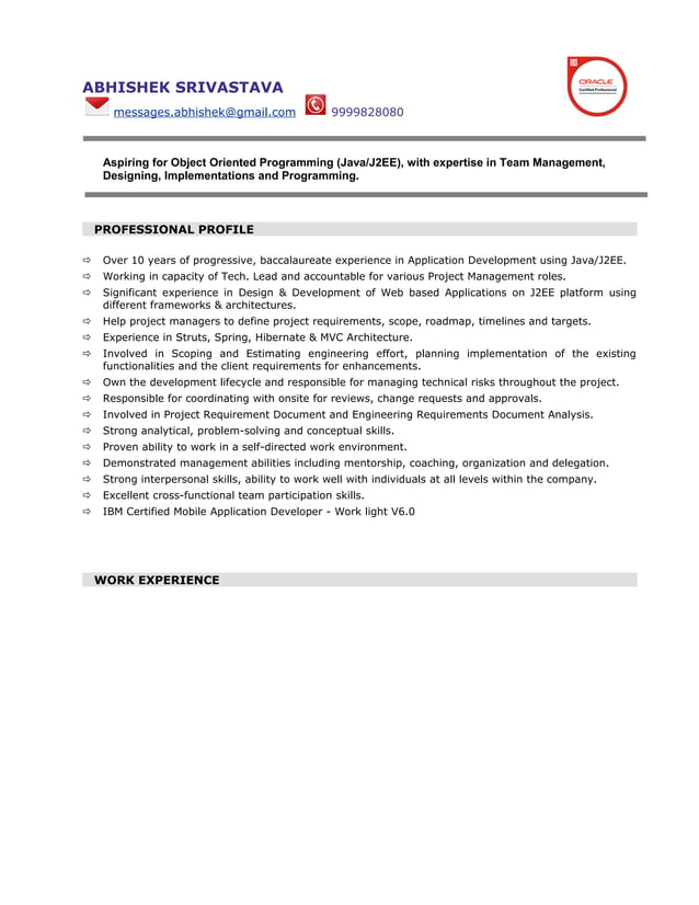 Abhishek-Resume | DOC | Computer Software and Applications | Computing