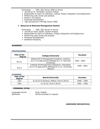 Abhishek-Resume | DOC