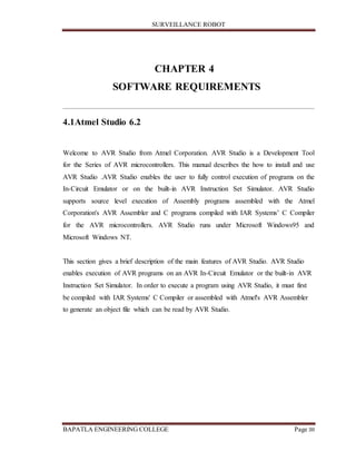 SURVEILLANCE ROBOT | PDF