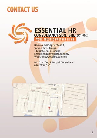 Company Profile - Essential HR Consultancy Sdn Bhd 2015 | PDF